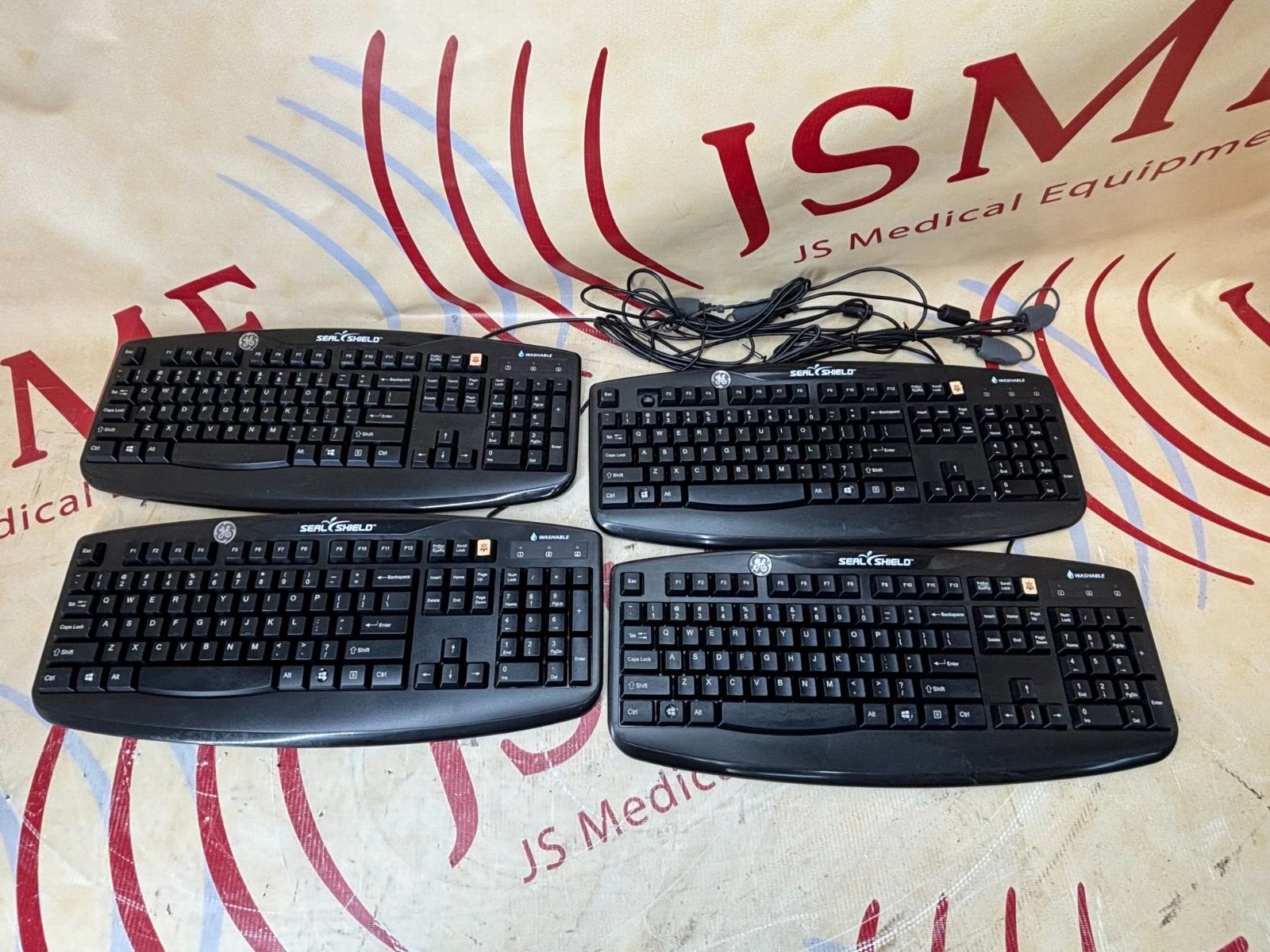 Lot of 4 Seal Shield STK503 Medical Grade Waterproof Keyboard – JS Medical Equipment