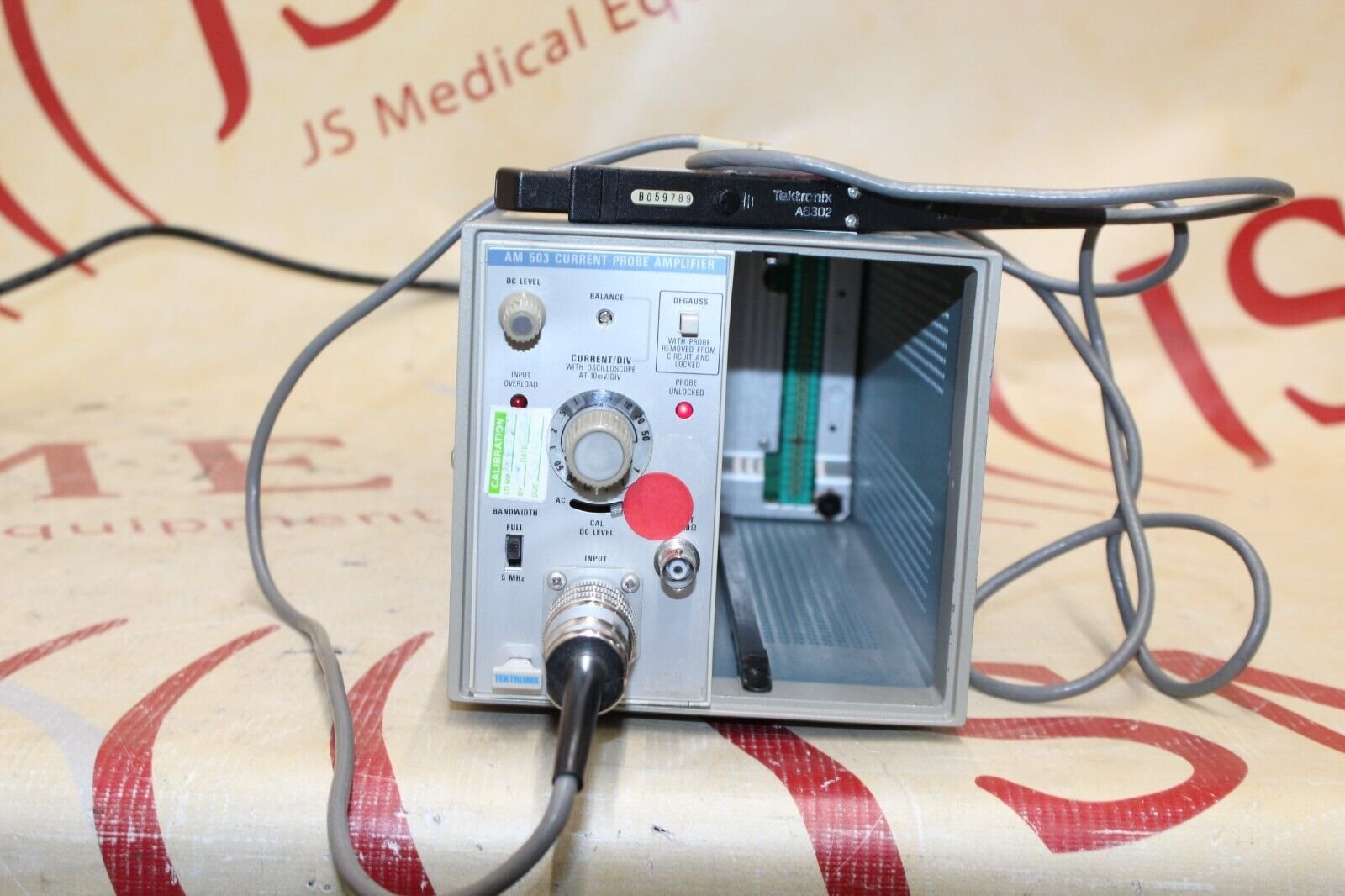 Tektronix Tm502a With Am 503 Amplifier And A6302 Probe Js Medical Equipment