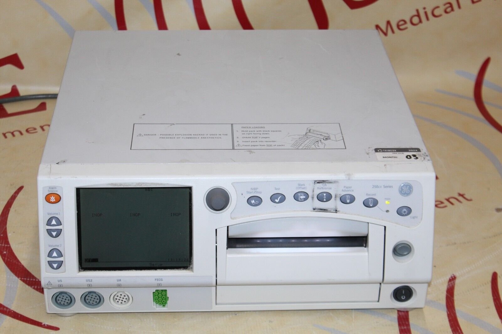 GE Corometrics 250cx Series Maternal Fetal Monitor – JS Medical Equipment