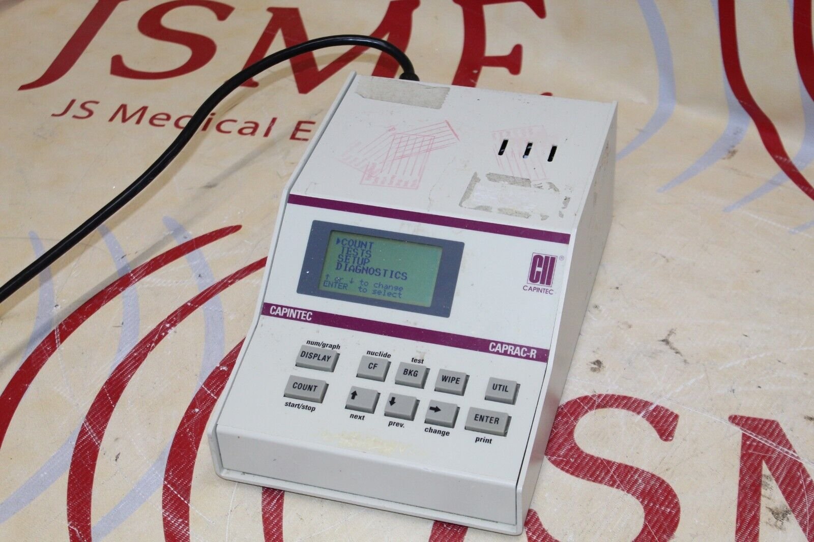 Capintec Caprac-R Wipe Test Counter – JS Medical Equipment