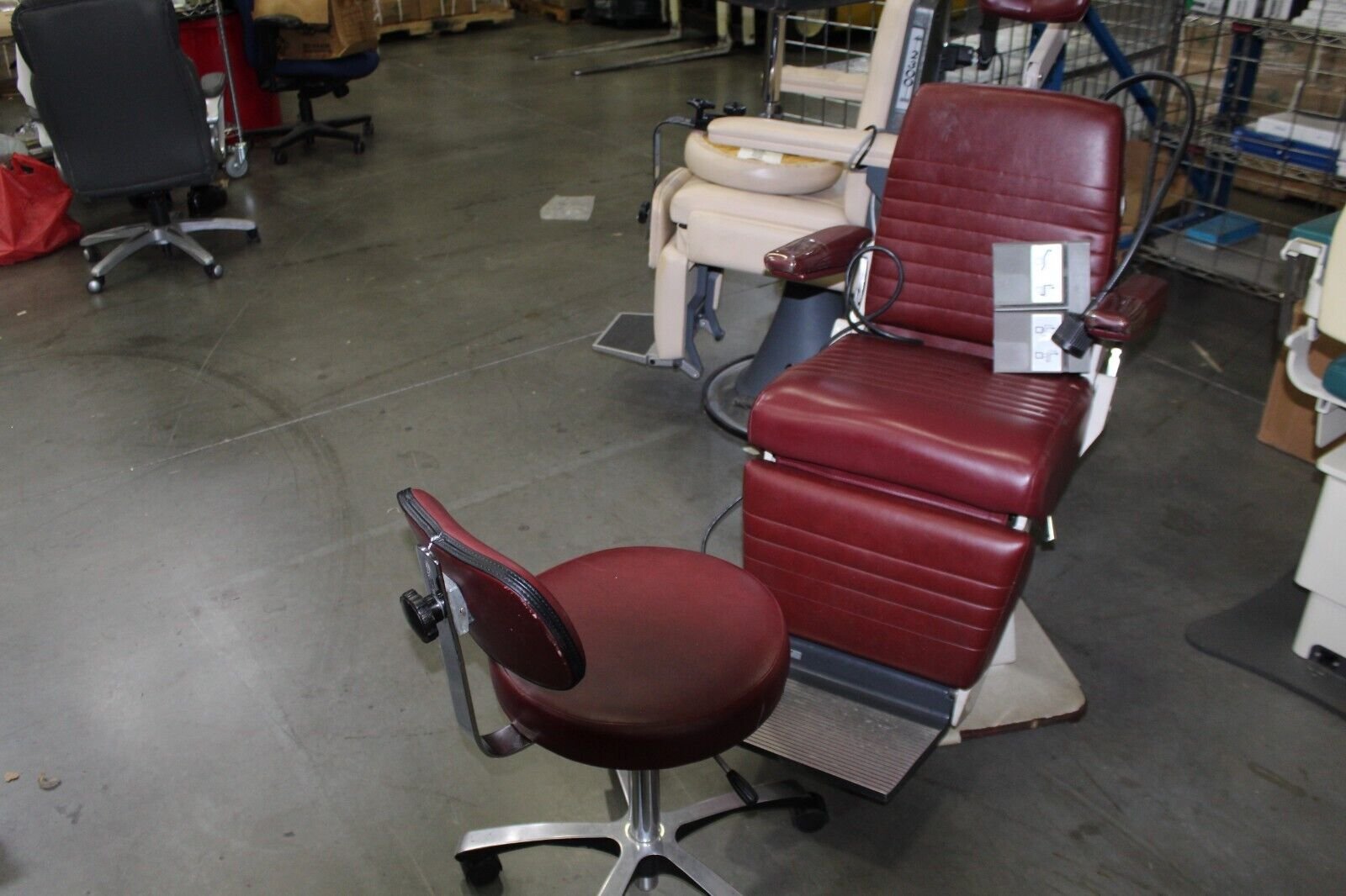 RELIANCE 7000HFC OPHTHALMOL POWER EXAM CHAIR with STOOL – JS Medical ...