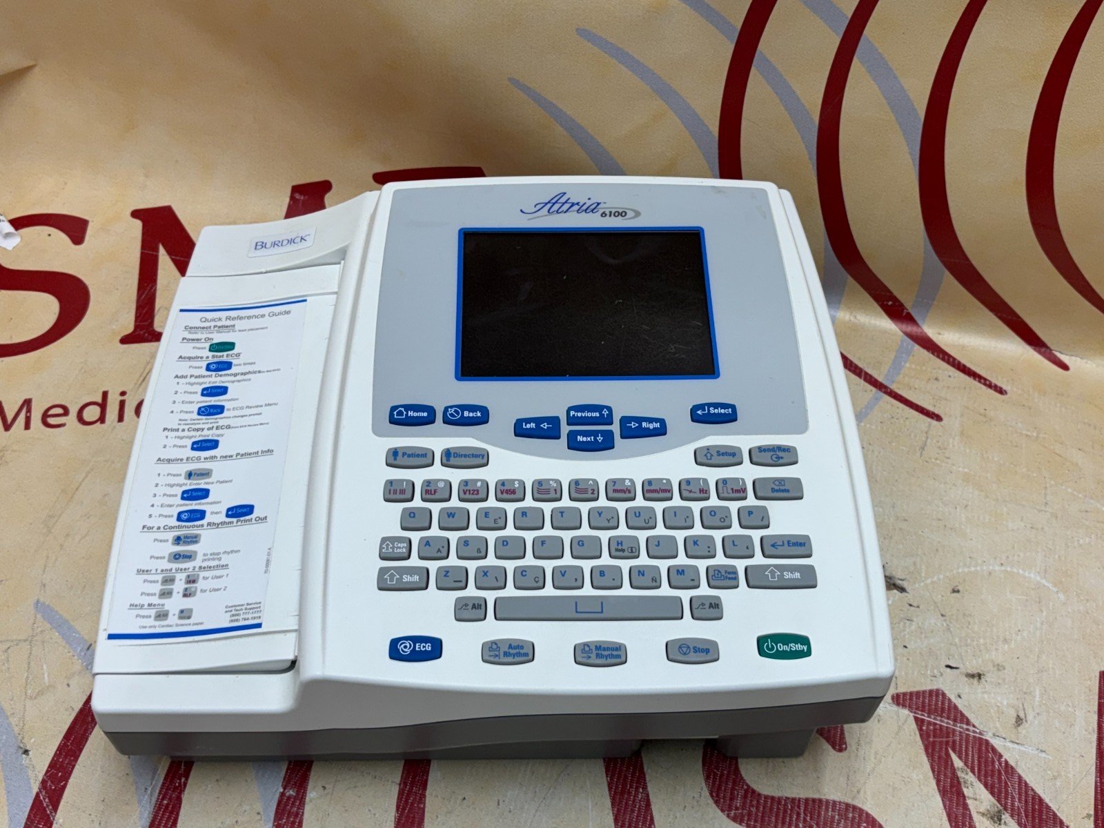 Burdick Atria 6100 ECG Machine Untested – JS Medical Equipment