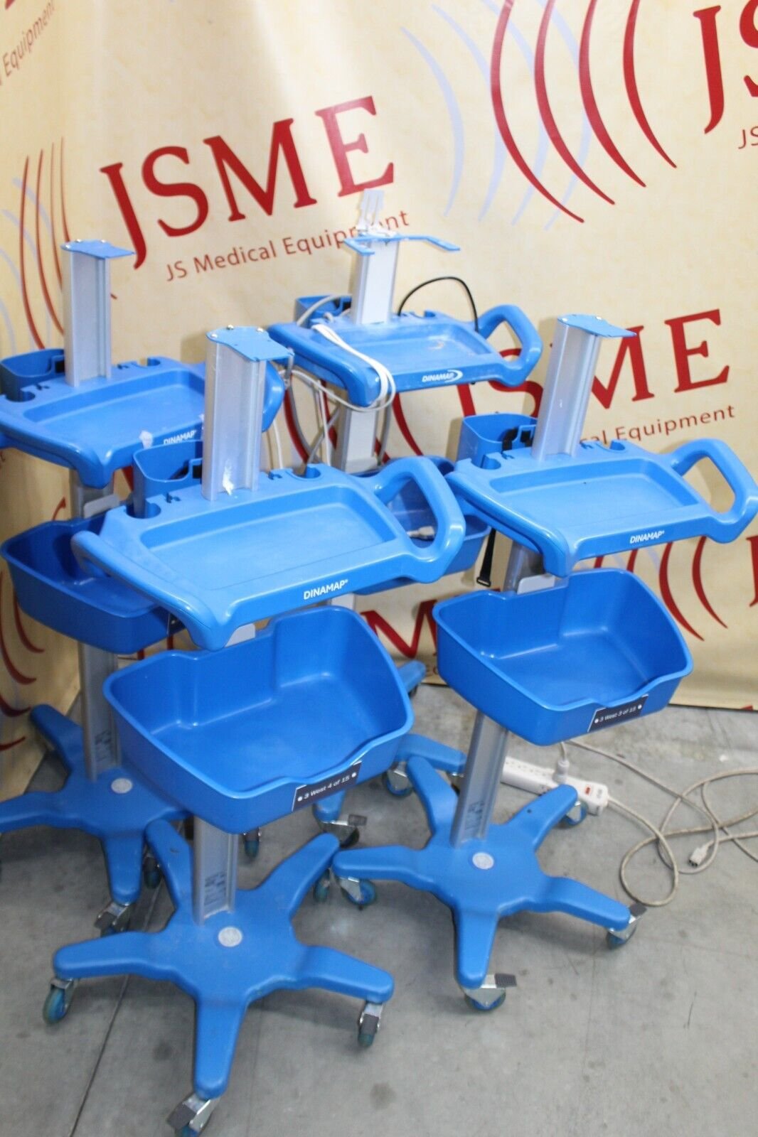 Lot of 4 GE Dinamap Carescape V100 Mobile Rolling Stand Cart – JS ...