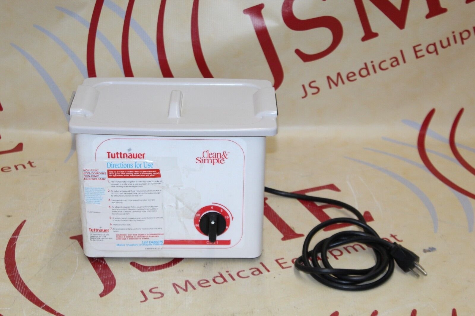 Tuttnauer Clean and Simple CSU-1 Ultrasonic Cleaner – JS Medical Equipment