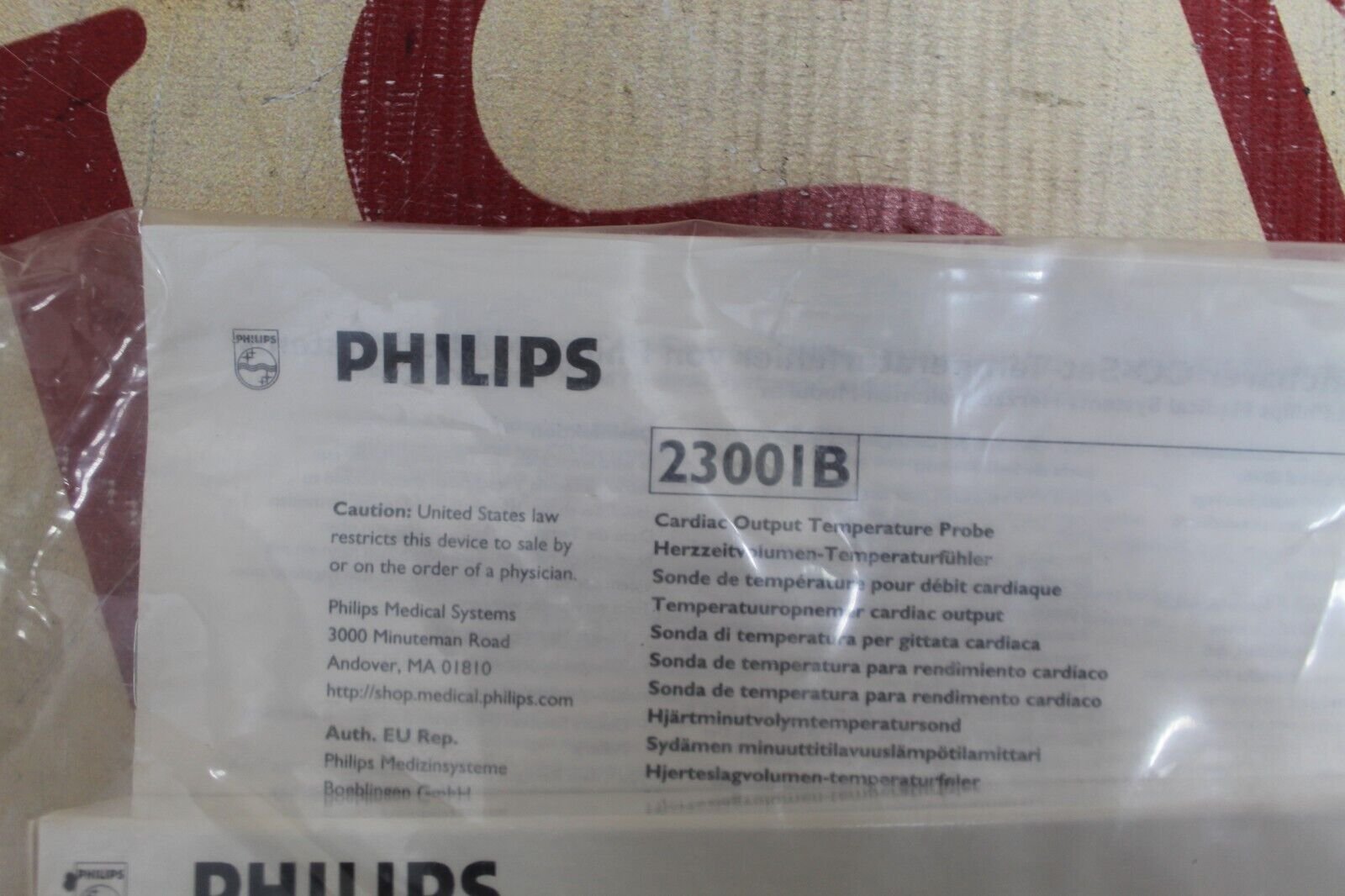 Philips 23001B Cardiac Output Temperature Probe – JS Medical Equipment