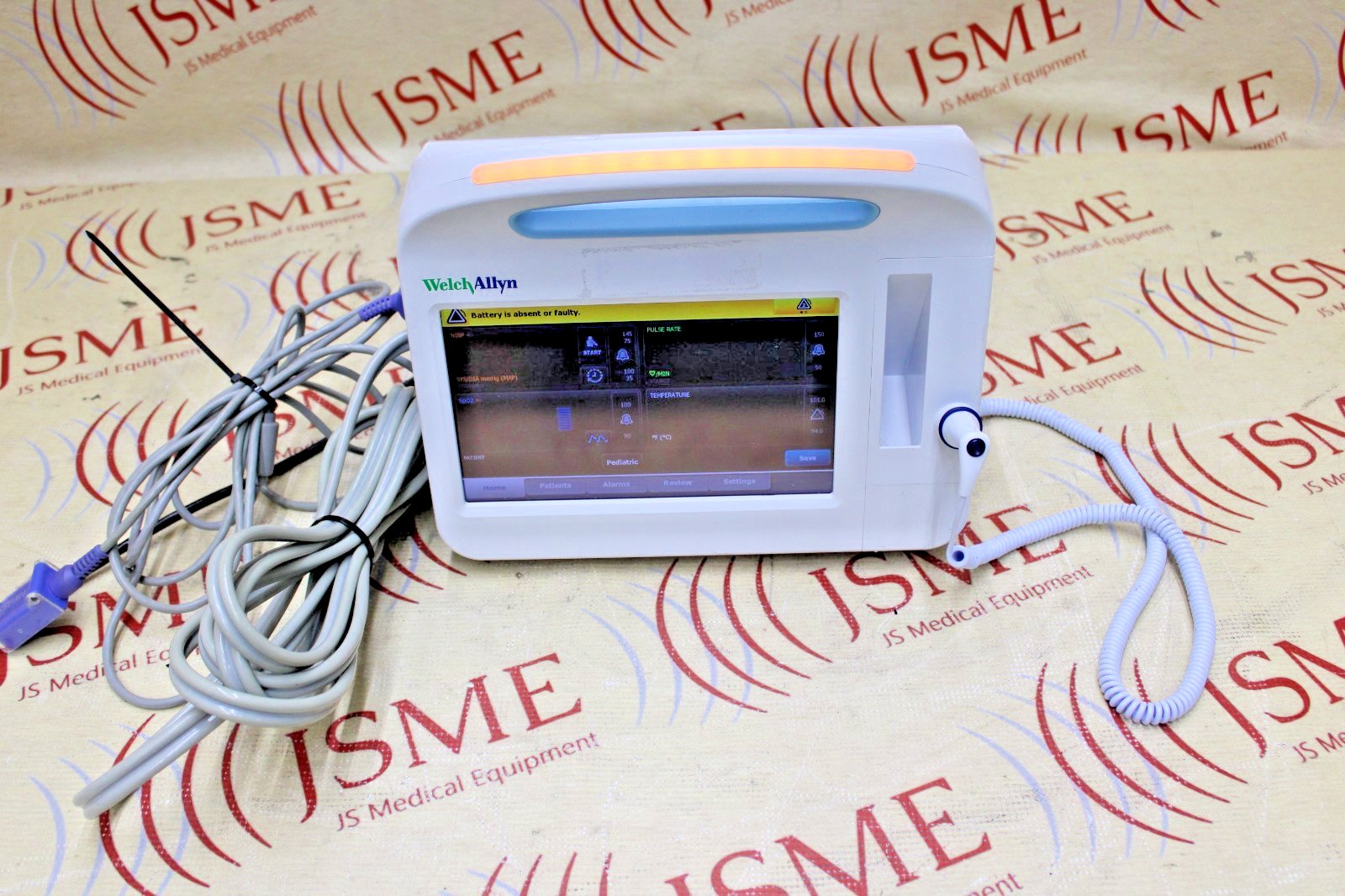 Welch Allyn Vital Signs Monitor 6000 Series w/ Temp Probe, NIBP & SpO2 ...