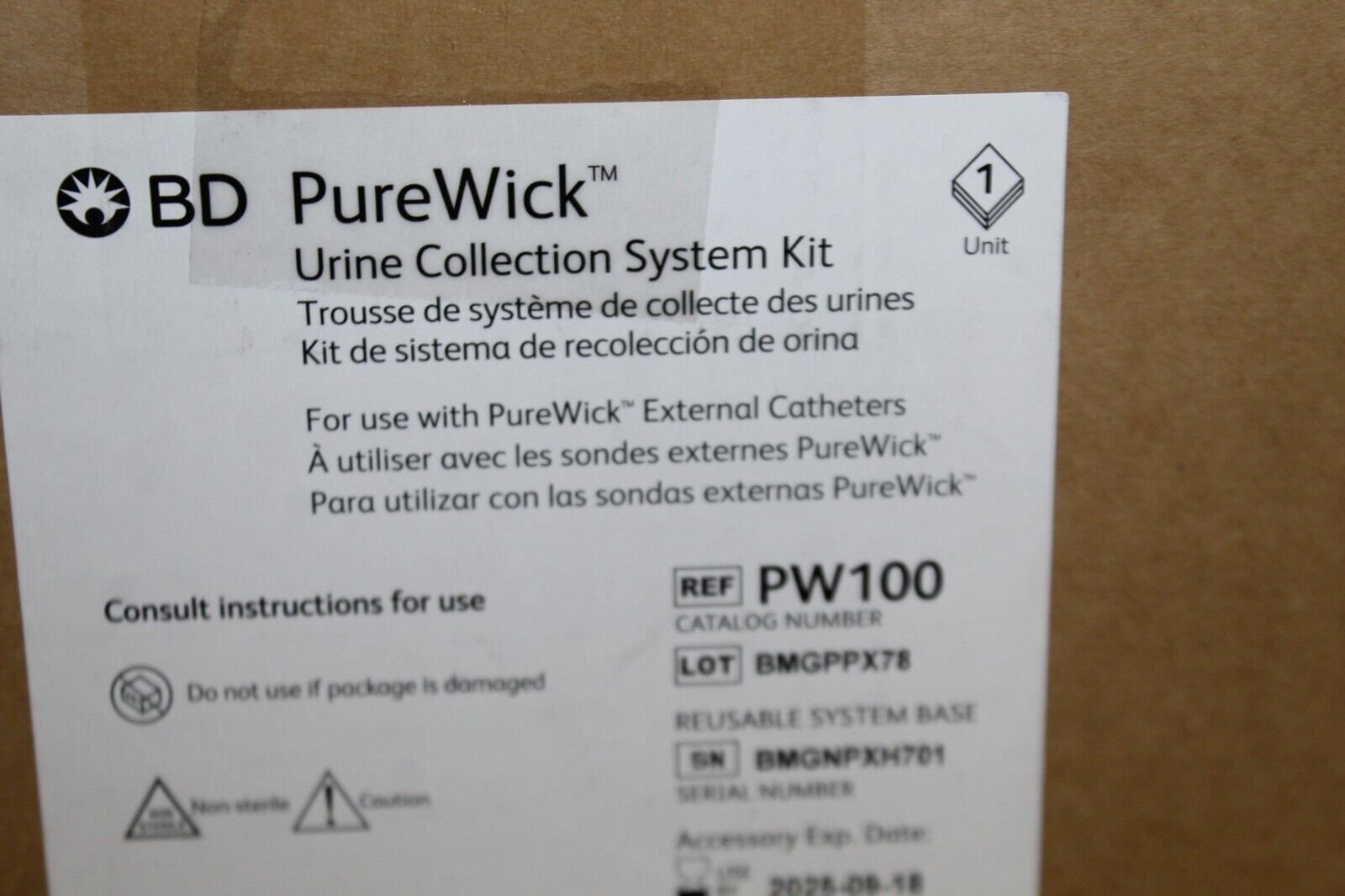BD PureWick PW100 Urine Collection System – JS Medical Equipment