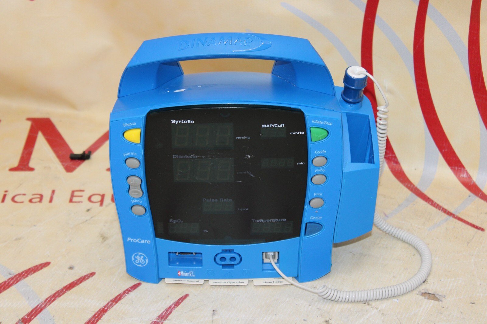 GE Dinamap Procare DPC400M-EN Vital signs Monitor-W/ Probe – JS Medical ...