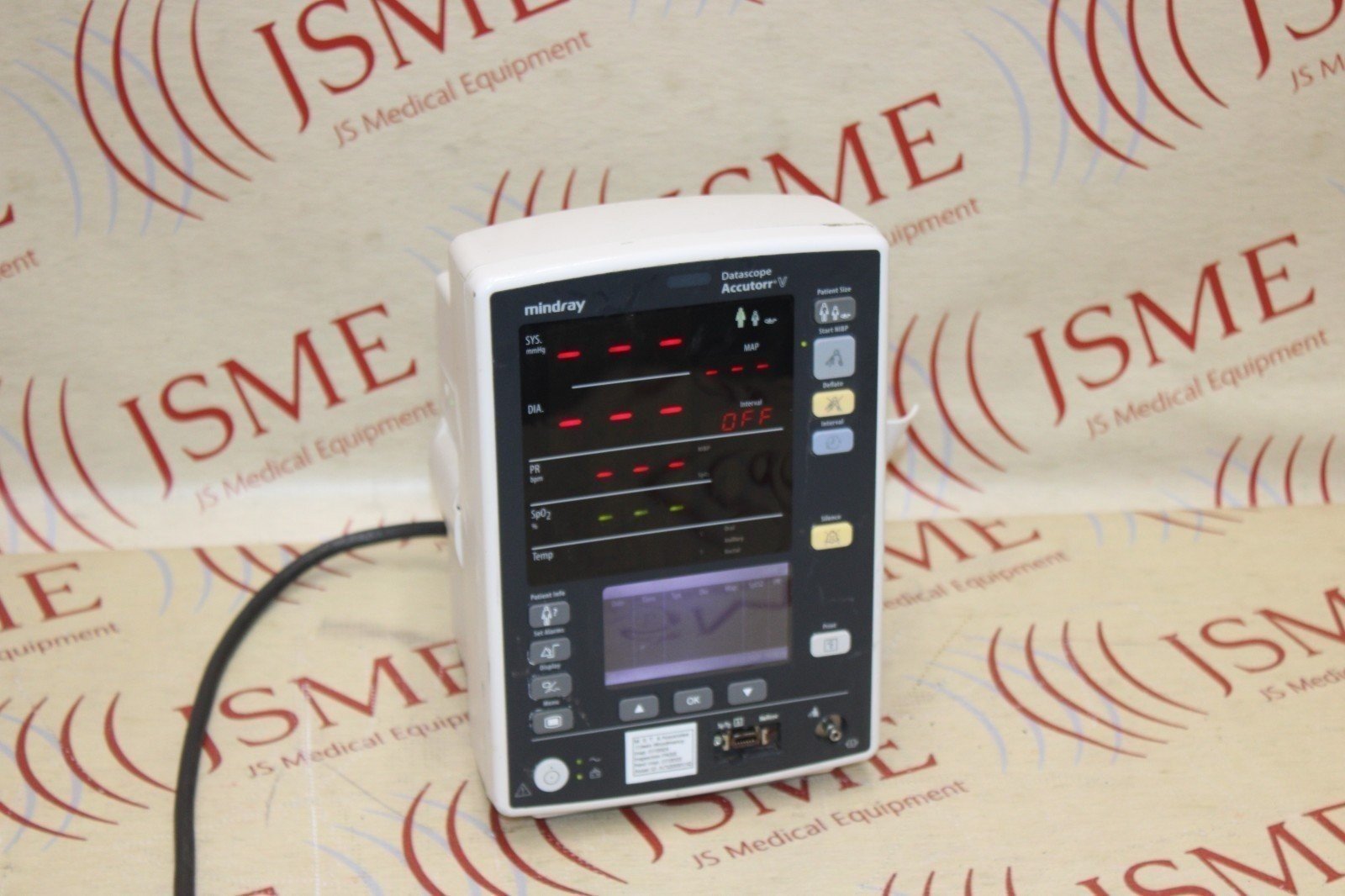Mindray Datascope Accutorr V Vital Sign Monitor – JS Medical Equipment