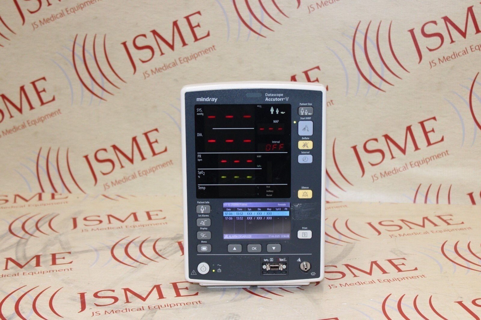 Mindray Datascope Accutorr V Vital Sign Monitor – JS Medical Equipment