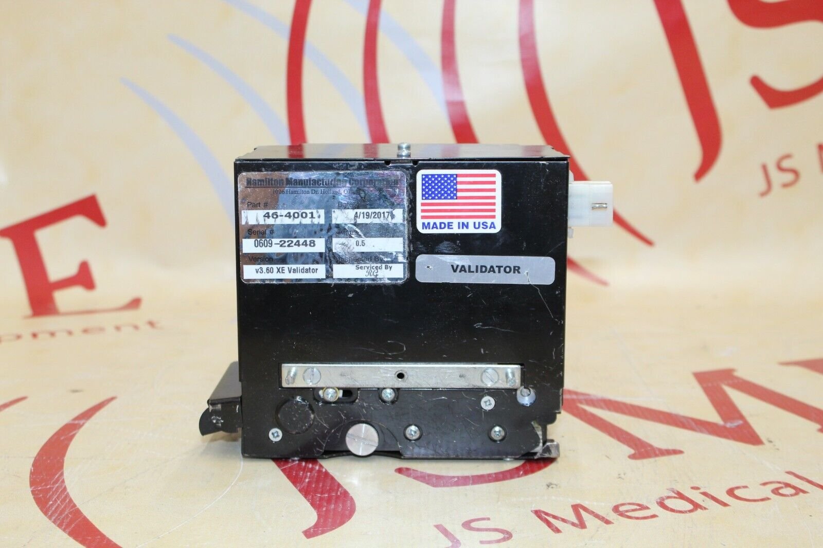 Hamilton Manufacturing v3.60 XE Validator 46-4001 – JS Medical Equipment