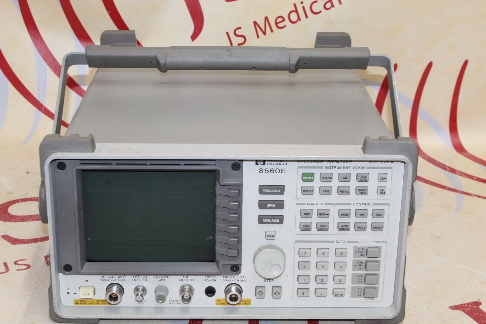 Hewlett Packard 8560E 30HZ-2.9GHZ Spectrum Analyzer HP – JS Medical ...