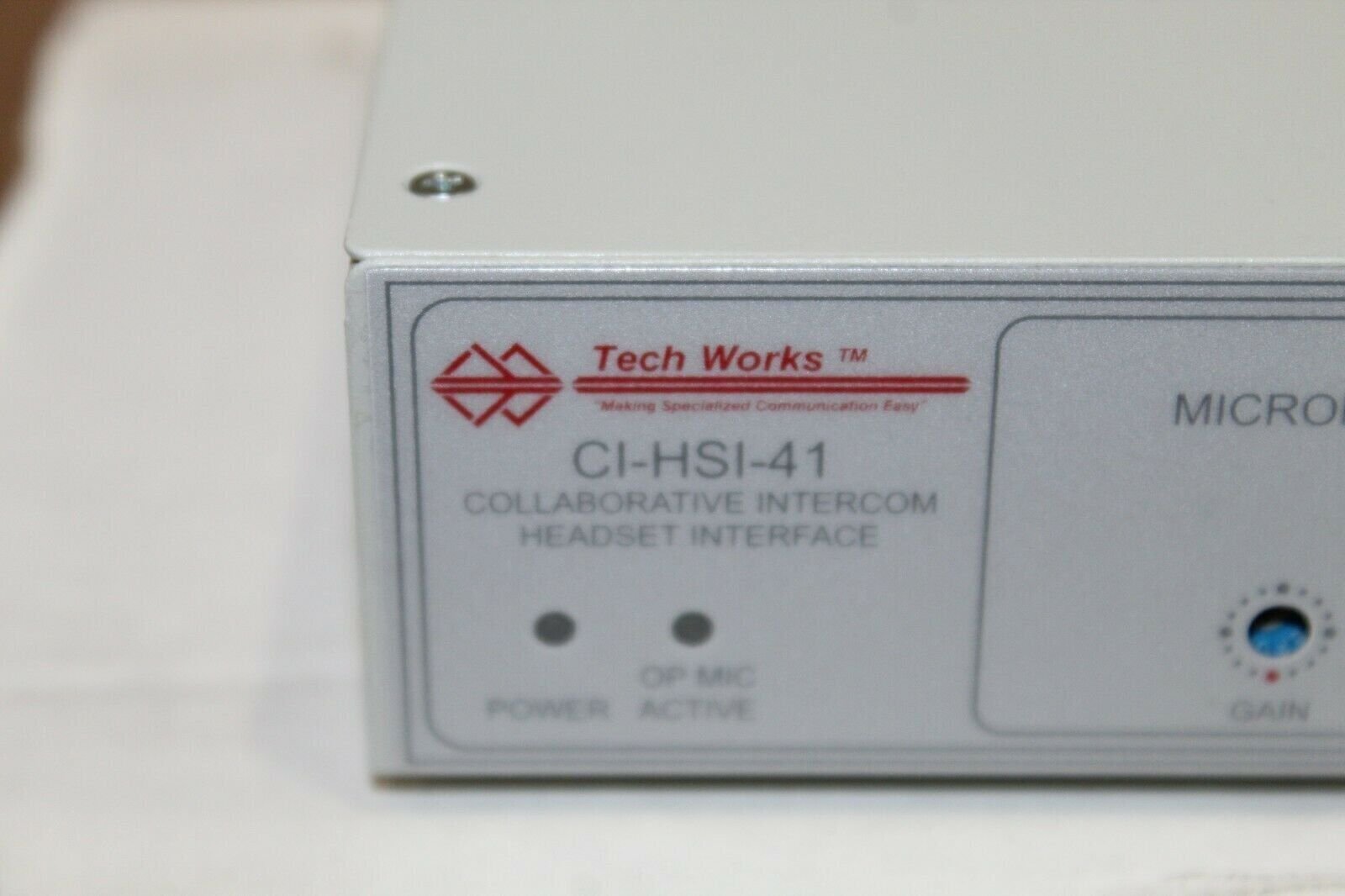 Tech Works CI-HSI-41 Collaborative Intercom Headset Interface – JS ...