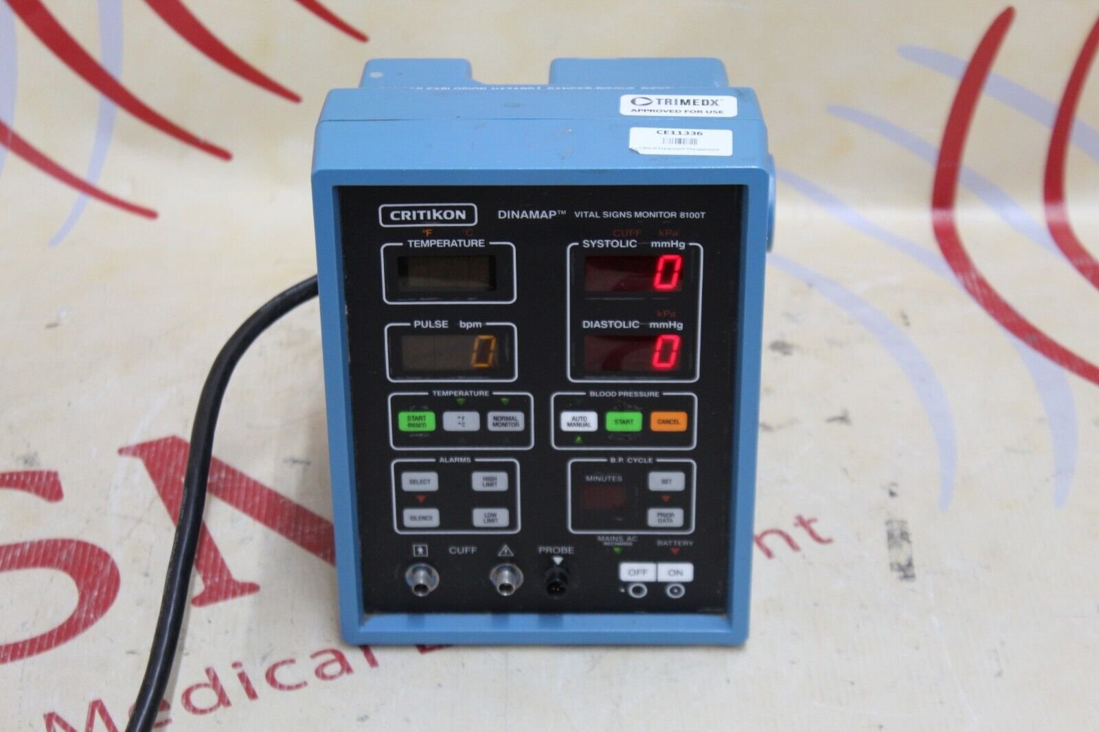 CRITIKON DINAMAP VITAL SIGNS MONITOR 8110 – JS Medical Equipment