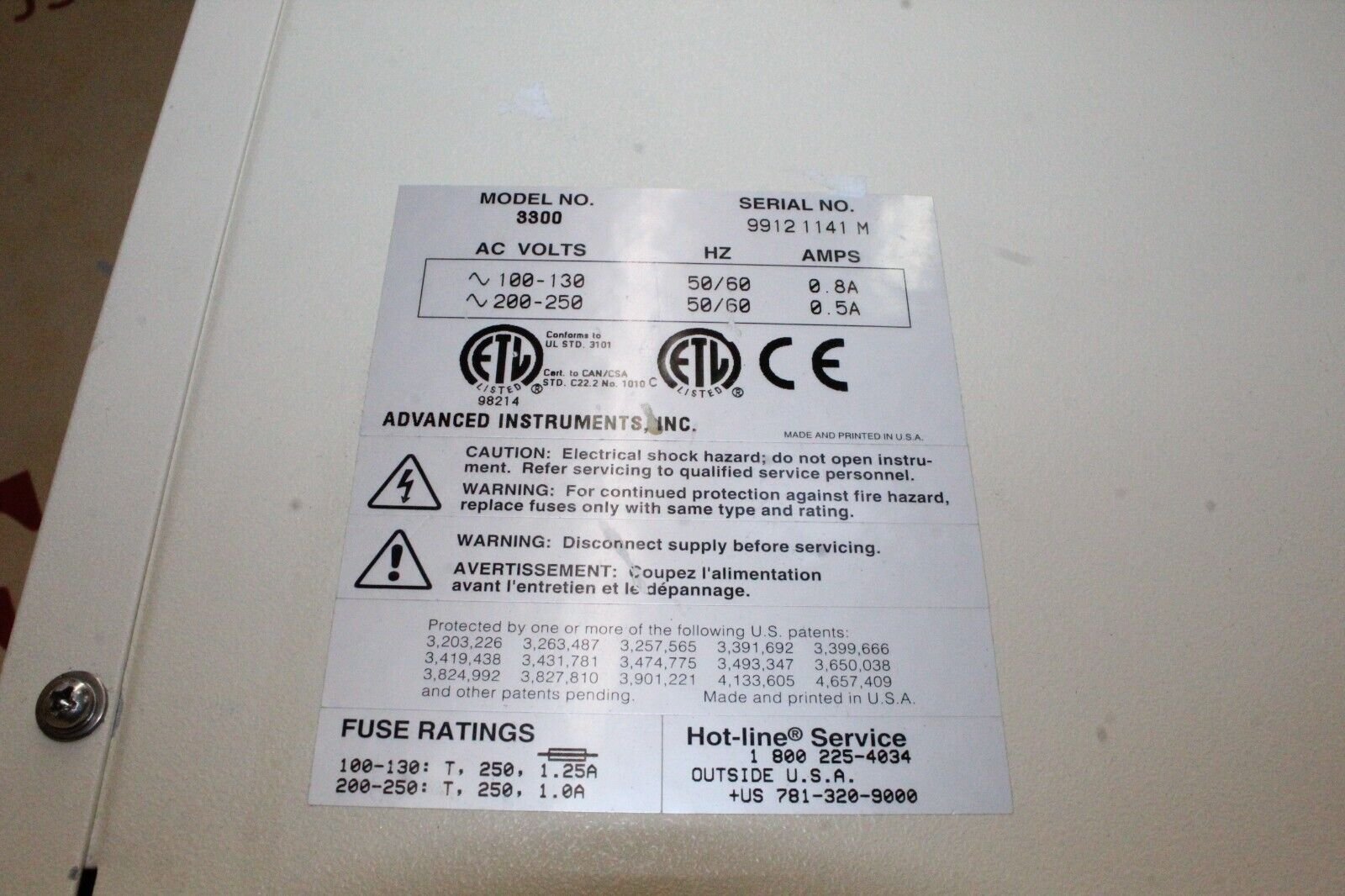 Advanced Instruments The Advanced Micro Osmometer Model 3300 Js Medical Equipment