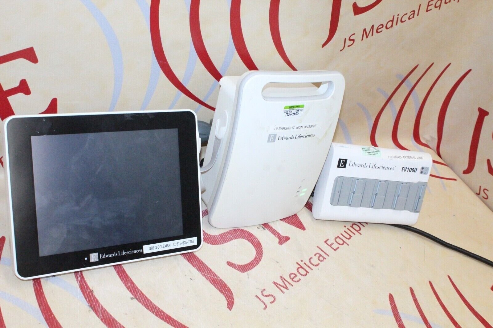Edwards Lifesciences EV1000m Monitor + Databox DV100DB EV1000 – JS ...