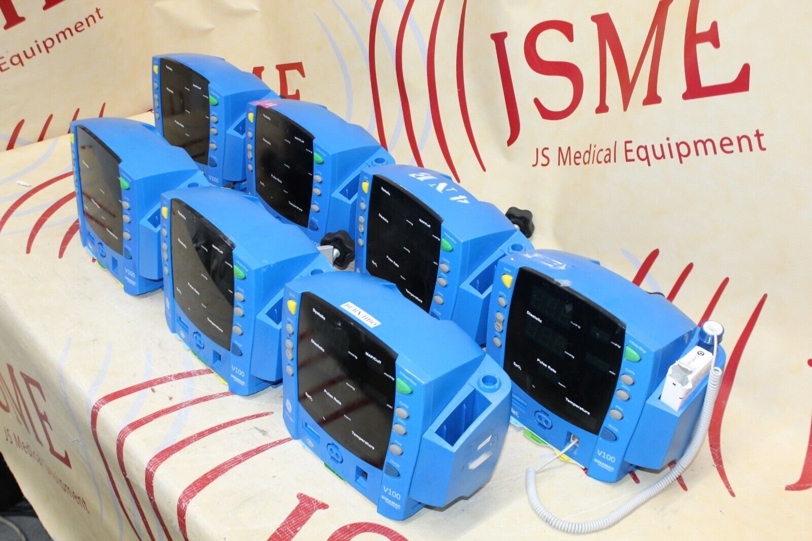 LOT of 7 GE Carescape Dinamap V100 Vital Signs Patient Monitor – JS ...
