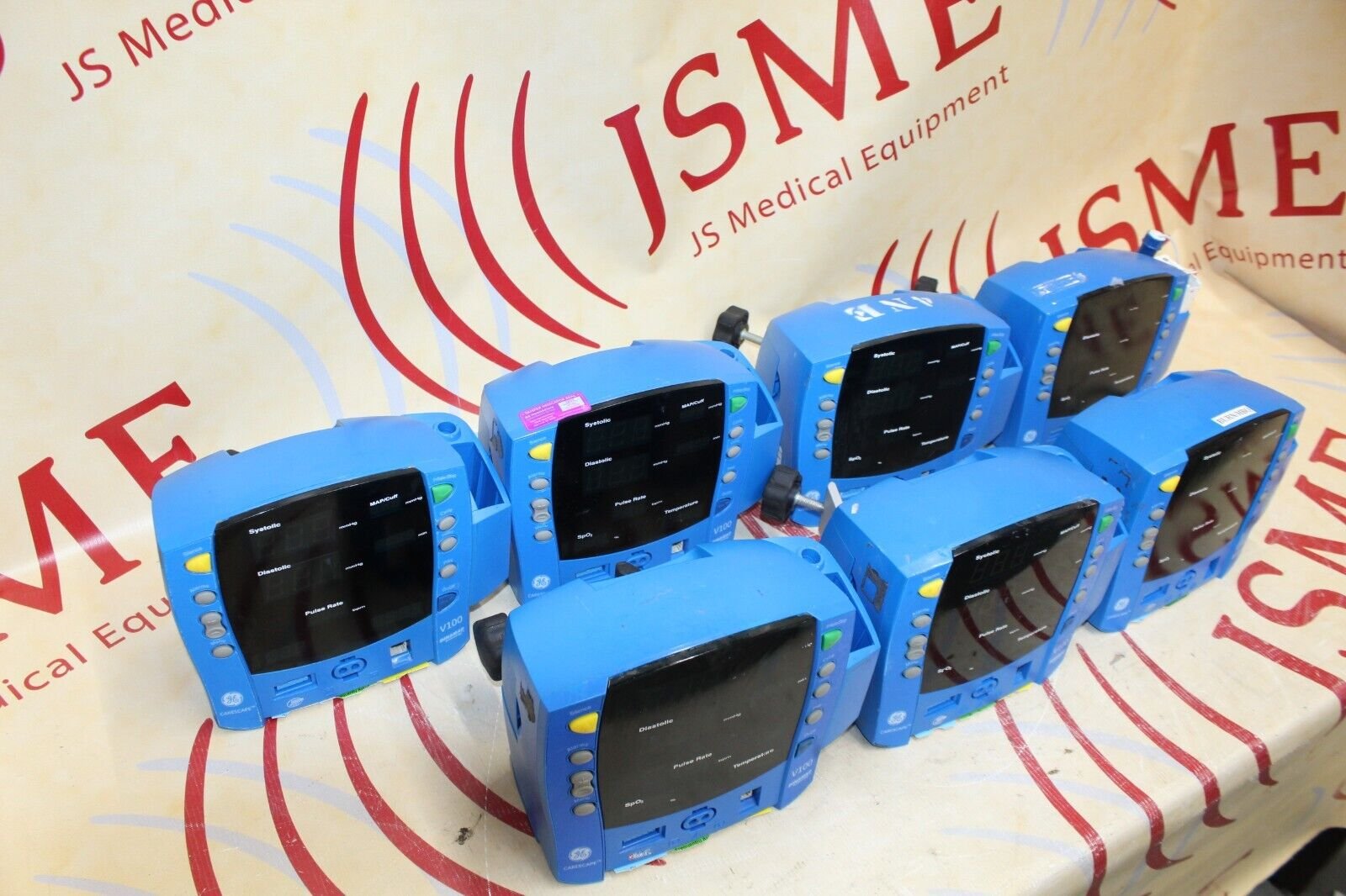 LOT of 7 GE Carescape Dinamap V100 Vital Signs Patient Monitor – JS ...