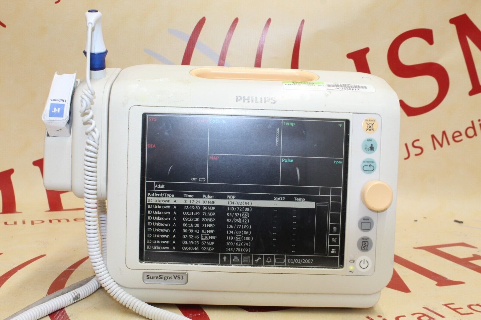 Philips Suresigns VS3 Vital Signs Monitor – JS Medical Equipment