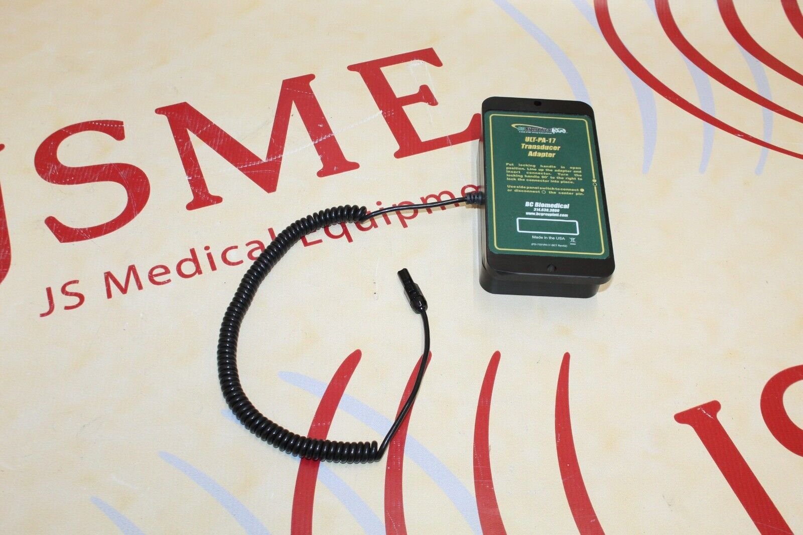 BC Biomedical ULT-PA-17 Transducer Adapter – JS Medical Equipment